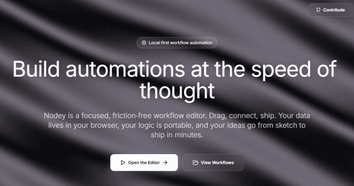 Nodey - Workflow Automation Builder